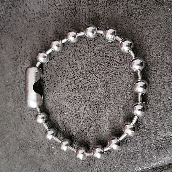 Closet Fairy | Accessories | 8mm Chunky Ball Chain Silver Bracelet ...